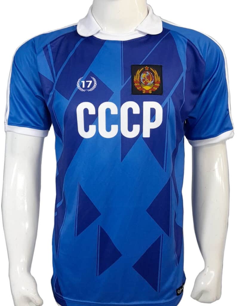 Camiseta CCCP 88 portero manga corta azul – La Lokomotora
